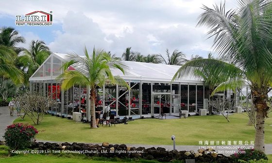 clear span aluminum alloy structure tent with  glass walls for events