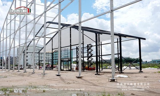 35m width black arcum tent with alumnium frame and PVC fabric