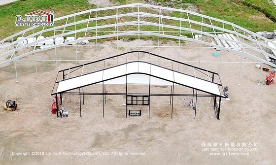 35m width black arcum tent with alumnium frame and PVC fabric