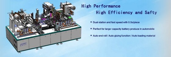 Automatic Dual Station Zig zag Stacking Machine for Lithium Battery Machine