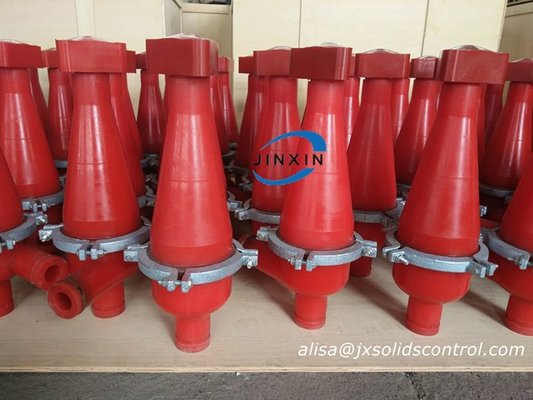 Oilfield FX100 PU cyclones desilter hydrocyclones