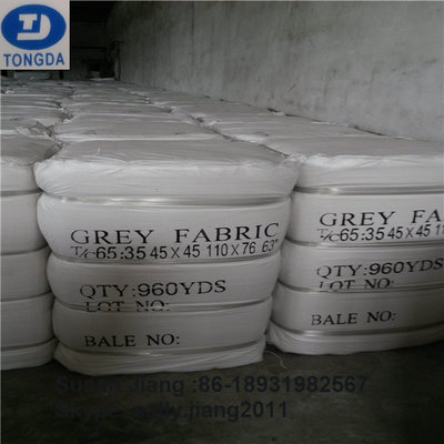 Polyester cotton 65/35 45*45 110*76 63" greige fabric