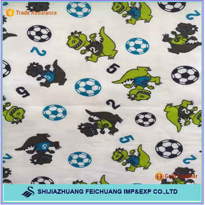 cotton brushed printed flannel fabric for blanket