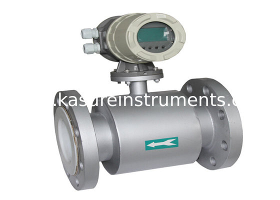 remote type fruit liquids flow meter with PTFE lining wafer connection