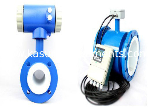 remote type sewage flow meter with PTFE lining flanged connection