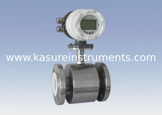 remote type water flow meter with PTFE lining flanged connection