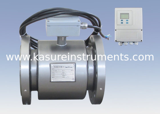 remote type sewage flow meter with rubber lining flanged connection