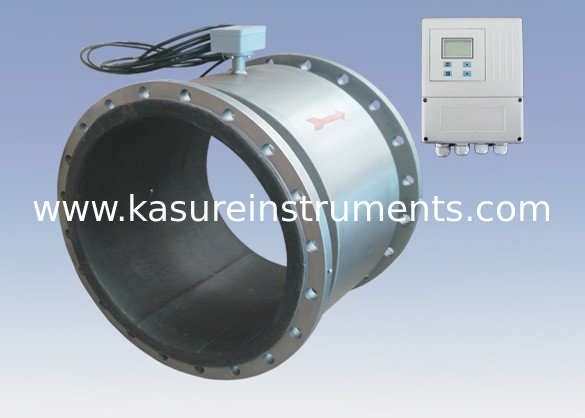 remote type electromagnetic flow meter with rubber lining flanged connection