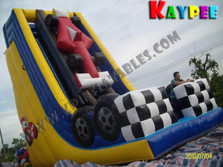 China Inflatable car racing slide, Inflatable slide Game supplier