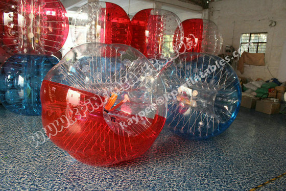 PVC Half colour Bumper ball,Bubble Soccer ball,human zorbing ball,Hamster Ball for adult supplier