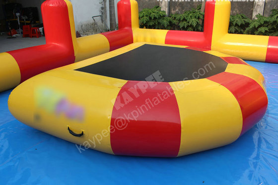 D shape water trampolin,half moon water trampolinme, jumper trampoline supplier