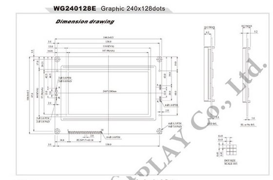 WINSTAR 240*128 Graphic LCD WG240128A，WG240128B，WG240128D，WG240128E，WG240128F，WG240128T3T5 supplier