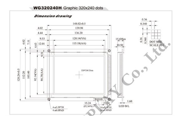 WINSTAR 320*240 Graphic LCD WG320240D1 ，WG320240E ，WG320240H supplier