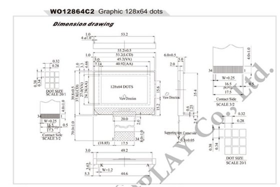 WINSTAR 128*64 COG LCD WO12864C2 ,128*64 COG LCD WO12864A1,128*64 COG LCD WO12864H supplier