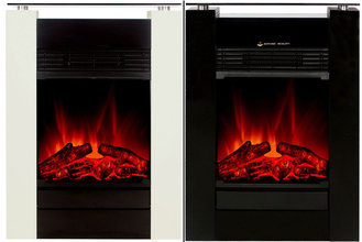 China insert electric fireplace MDF mantel and tempered glass table modern stove KNSING supplier