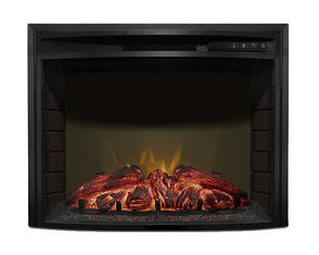 China 23&quot; curved insert electric fireplace heate LED flame F2325 RV fireplace supplier
