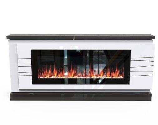 2 sides electric fireplace LED patented flame effect double face fire supplier