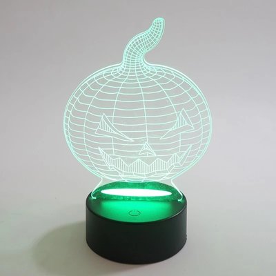 3D  Christmas designs 02 Visual Light 7 Colors Touch Table Desk night light for room decoration