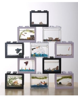 Creative Multi color Stack able Mini Fish Tank ,mini aquarium