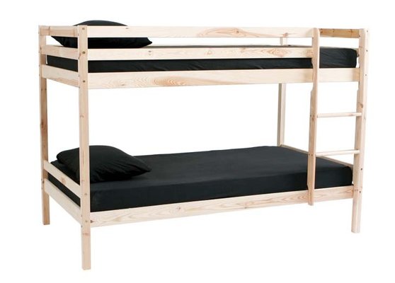 modern bunk bed pine wood