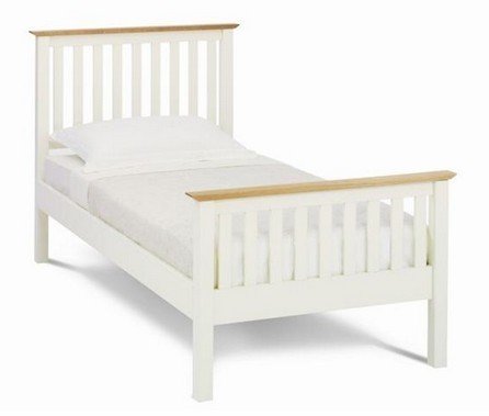 modern single bed pine wood