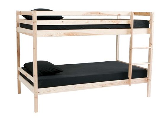 modern bunk bed pine wood