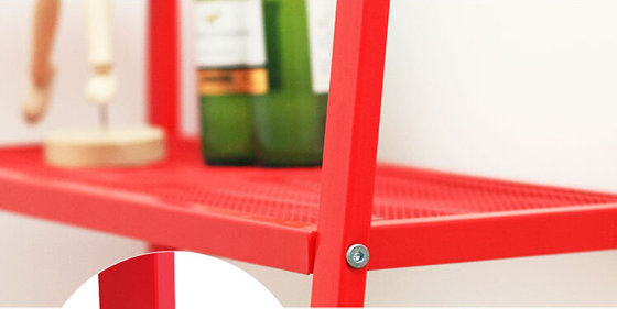 modern metal rack shelf