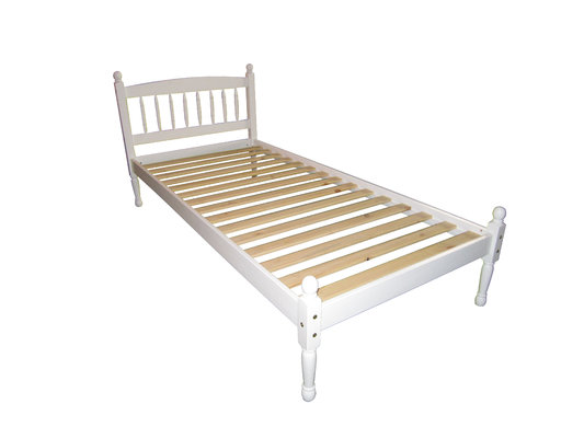 modern single bed pine wood
