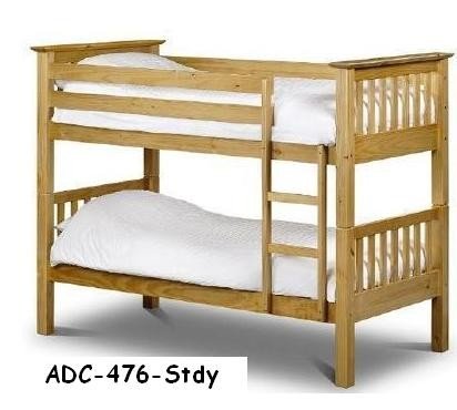 modern bunk bed pine wood