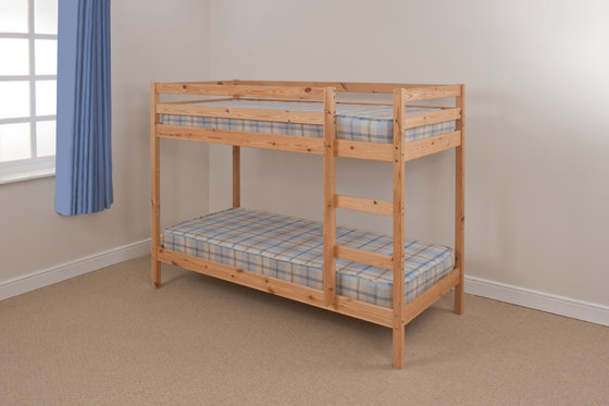 modern bunk bed pine wood