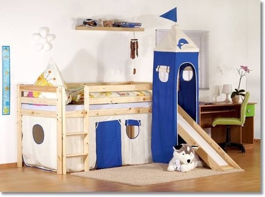 modern bunk bed pine wood