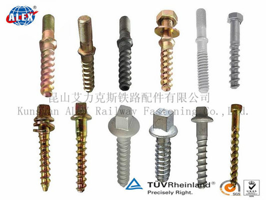 rail sleeper coach screw spike,railway fastener rail sleeper coach screw spike
