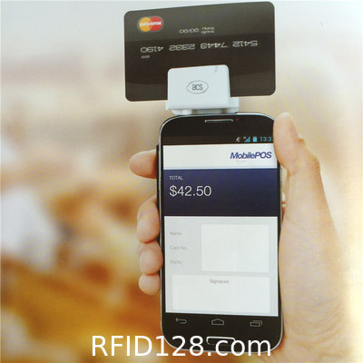 3.5mm audio jack mobile MagStripe smart chip card reader android--ACR32