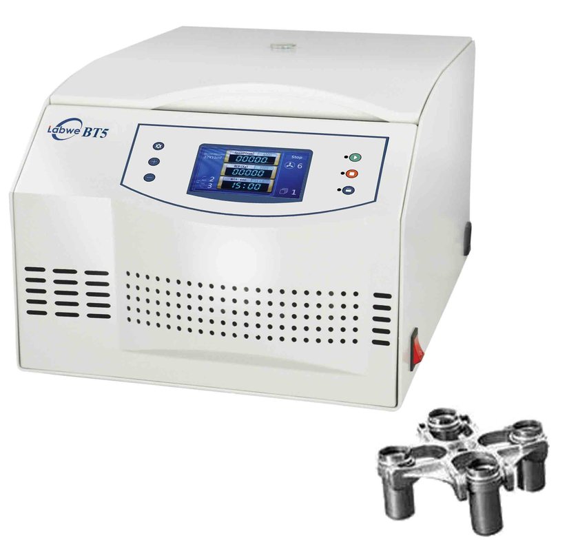 Bench Top Large Volume Centrifuge BT5 Gas Hinge For Lid Drop Protection