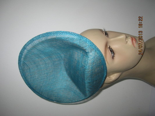 Unique Fashion Small Ladies Sinamay Base For Fascinators With Strong Stiffening in 3 Layers