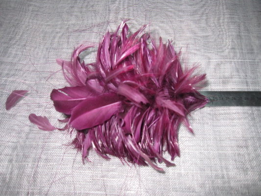White Feather Bridal Flower Fascinator