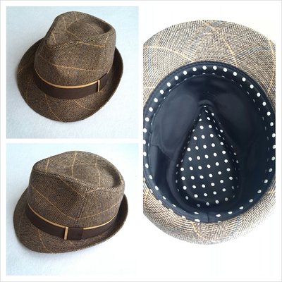Multi Color Fabric Straw Fedora Hats For Men , Crown Size 57cm / 59cm / 61cm
