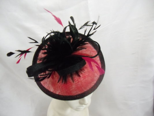Ivory Ladies Fascinator Hats , Fashion 100% Abaca Sinamay Sinamay Fascinators Hat