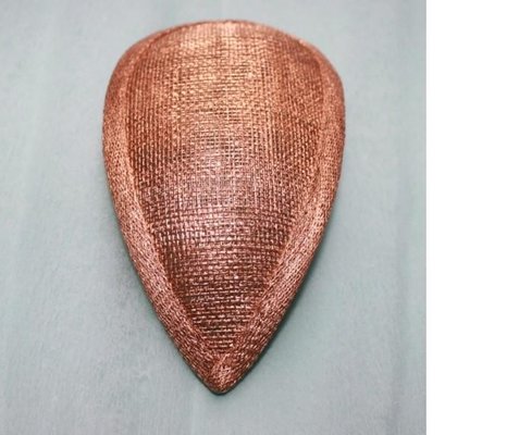 Custom Strong Stiffening Small Sinamay Base In 3 Layers For Fascinators, 15.5x8.5cm