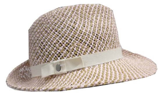 Custom Stylish Woven Paper Ladies' Casual Hats With Ribbon Band And Bow for Normal Day
