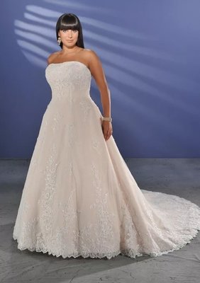 Pre Spring Succinct Wedding Dress Strapless Design Wedding Dress