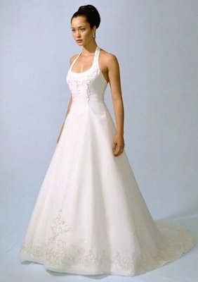 Beautiful Luxury A Line Style Wedding Dresses For Girls Color Optional