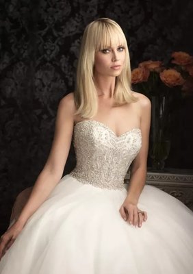 Satin Fashion Ball Gown Style Wedding Dresses For Bridals And Womans