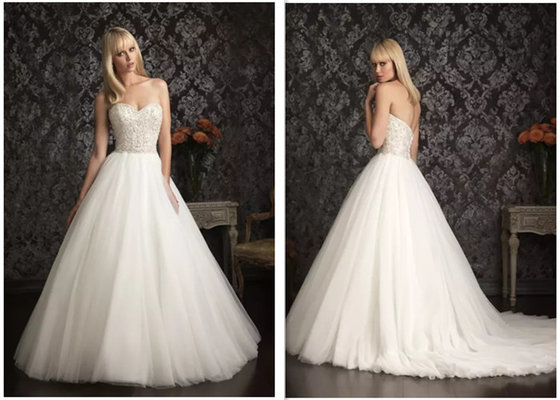 Satin Fashion Ball Gown Style Wedding Dresses For Bridals And Womans