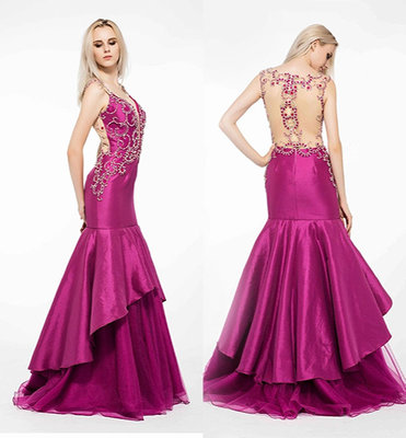 Summer Beach Fit And Flare Wedding Gown Strapless Backless Ruffles