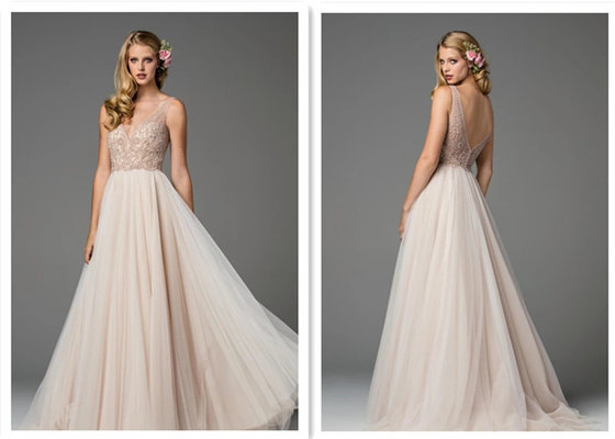 Embroidery Decorative Wedding Dress Ball Gown Ivory Cheap Wedding Dresses