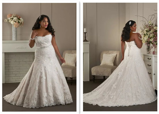 Elegantly A Line Chiffon Wedding Dress , Long Big Ball Gown Wedding Dresses