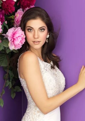 Regal Sophistication Mermaid Tail Wedding Dress Sumptuous Crystal Embellishments