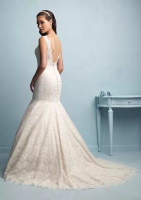 Princess A Line Mermaid Wedding Dresses / Floor Length Mermaid Long Bridesmaid Dresses