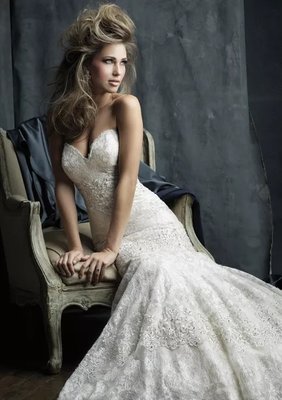 Handmade Elegant Mermaid Tail Wedding Dress For Sexy Ladies And Bridal